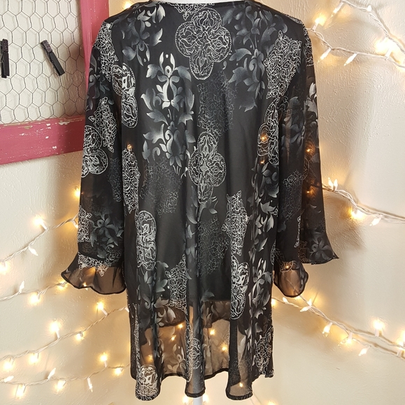 Fashion Bug | Tops | Fashion Bug Sheer Floral Blouse S22242x3x | Poshmark
